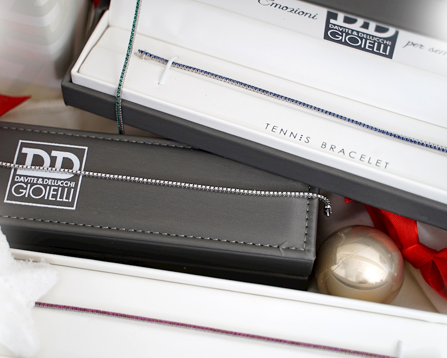 Davite & Delucchi Bracciale Tennis oro 750‰ e rubini ct. 1.05 ...