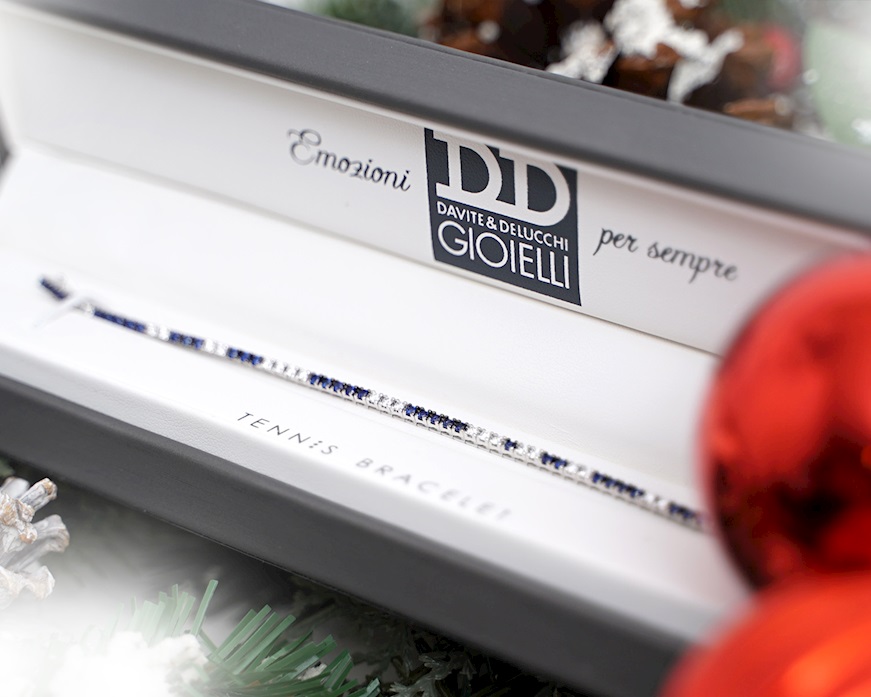 Davite & Delucchi Bracciale Tennis oro 750‰ e diamanti ct. 0.85 e ...